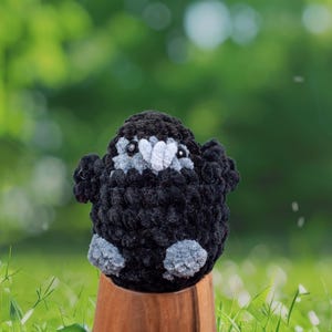 Crow Crochet Pattern. Easy No Sew Plush Toy. Mini Bird Plushie. Crochet ...