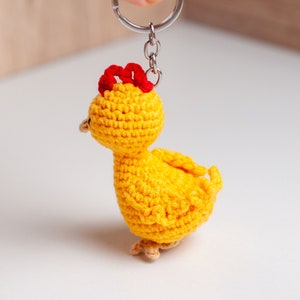 Chicken Keychain Crochet Pattern. Chicken Pattern. Bird Amigurumi ...