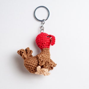 Turkey Keychain Crochet Pattern. Thanksgiving Turkey Pattern. Bird ...