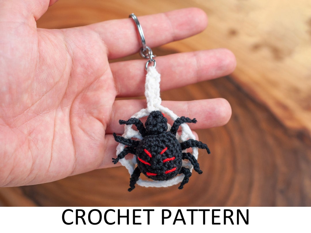 Spider Crochet Charm Pattern PDF. Purse Bag Charm. Backpack Charm for ...