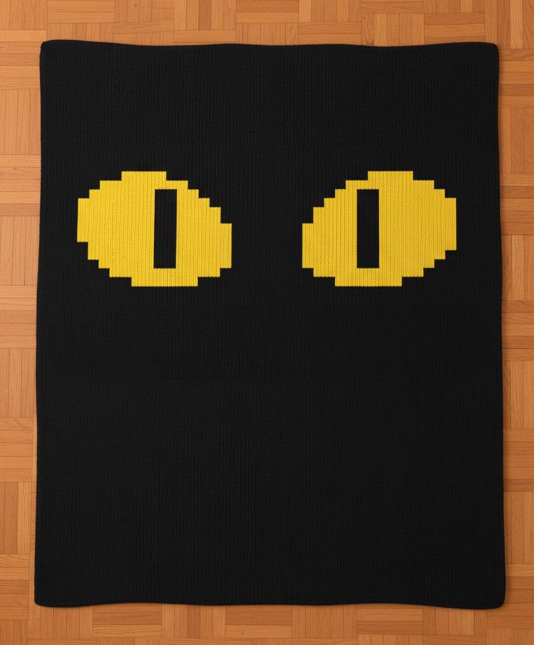 Cat's Eyes Finger Knitting Pattern. Chunky Knit Blanket Pattern. Chunky ...