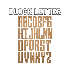 Large Block Monogram | Block Style Letters | Letters | Wood Crafts ...