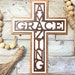 Connected - Set of 3 Wall Cross | 3 Layer Cross Decor | Inspirational ...