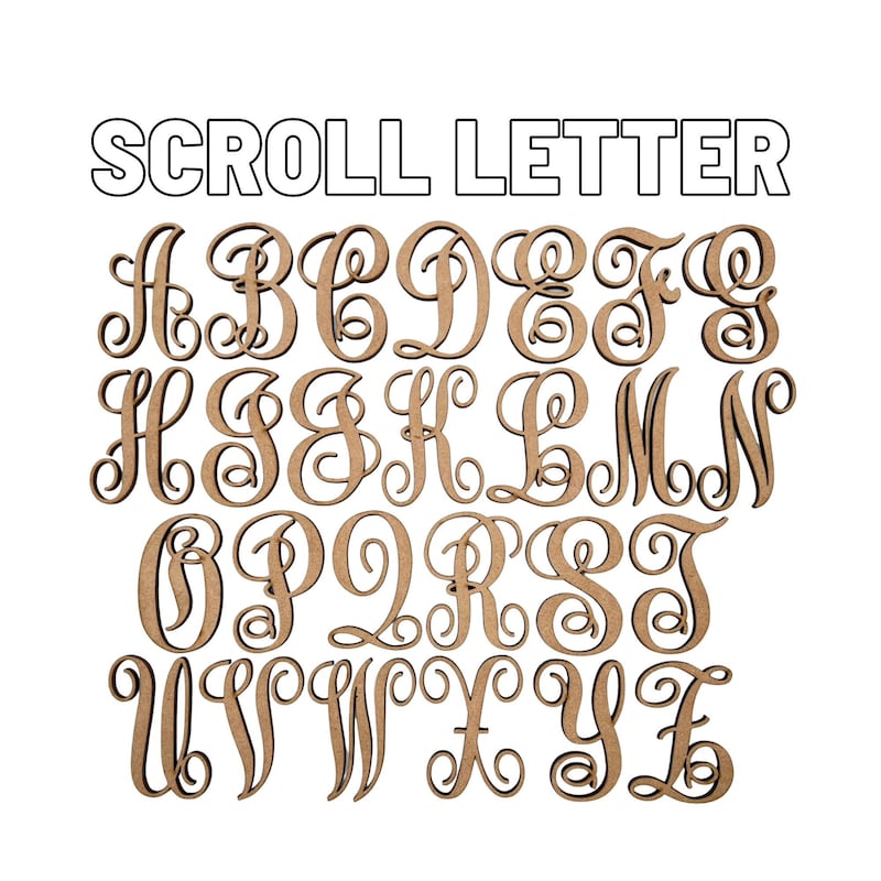 Scroll Monogram - Etsy