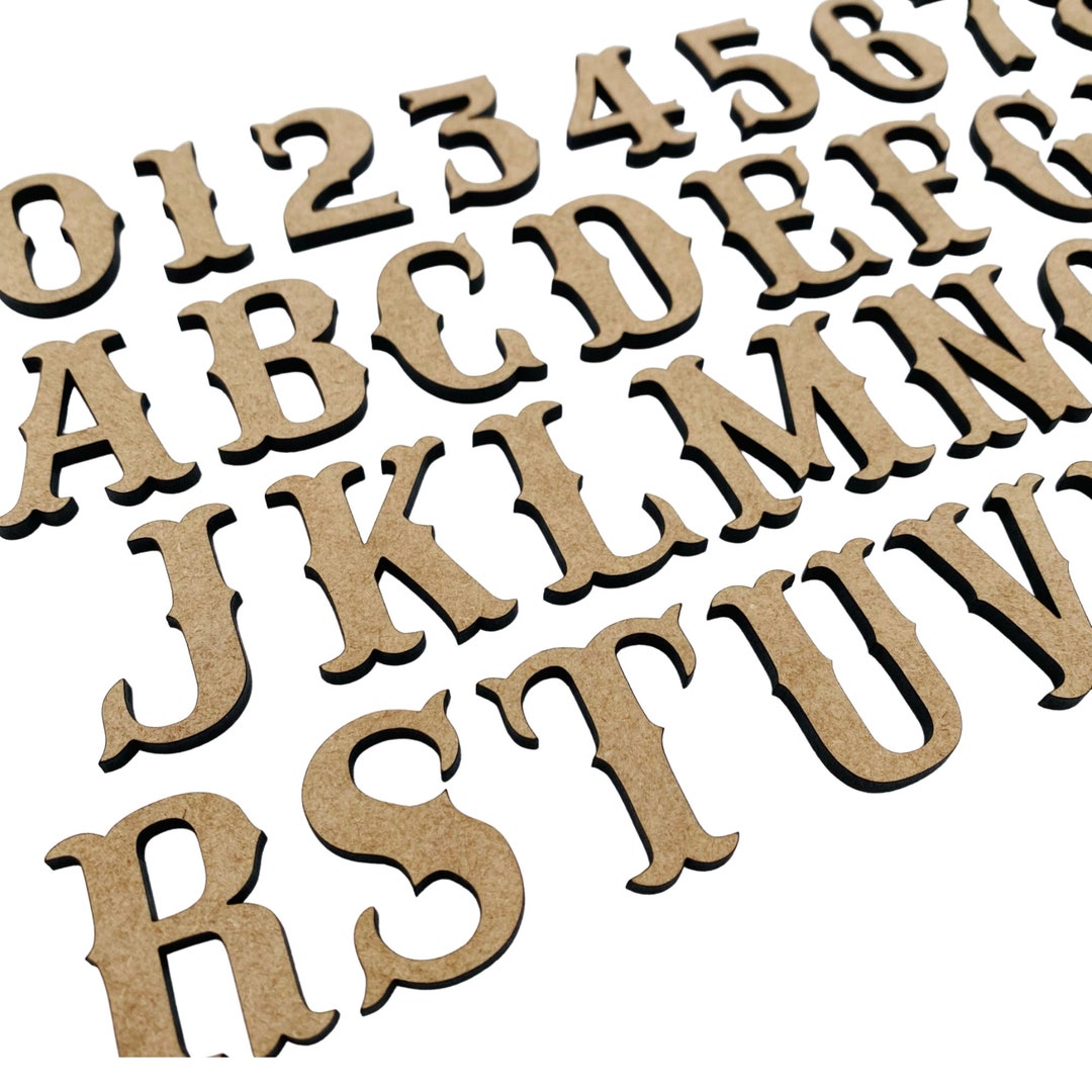 Large Railroad Western Font | Cowboy Style | Clown Letters | Laser Cut ...