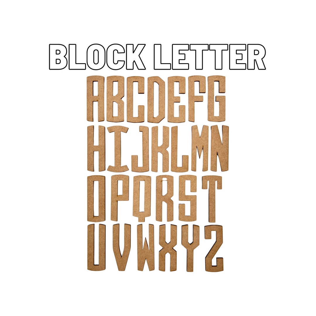 Large Block Monogram | Block Style Letters | Letters | Wood Crafts ...