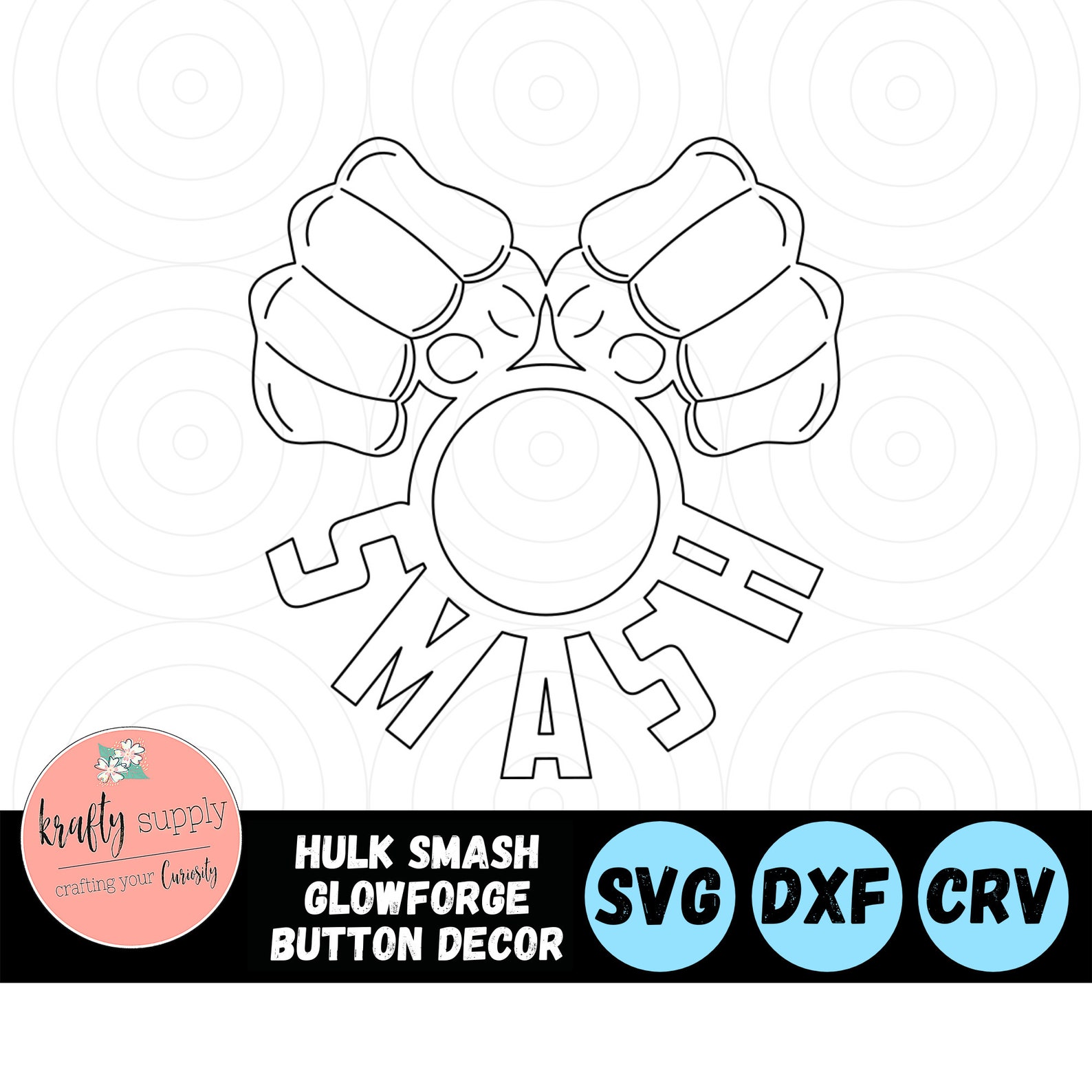 Hulk Smash Button Decor | Glowforge SVG Cut File (digital Download) - Etsy