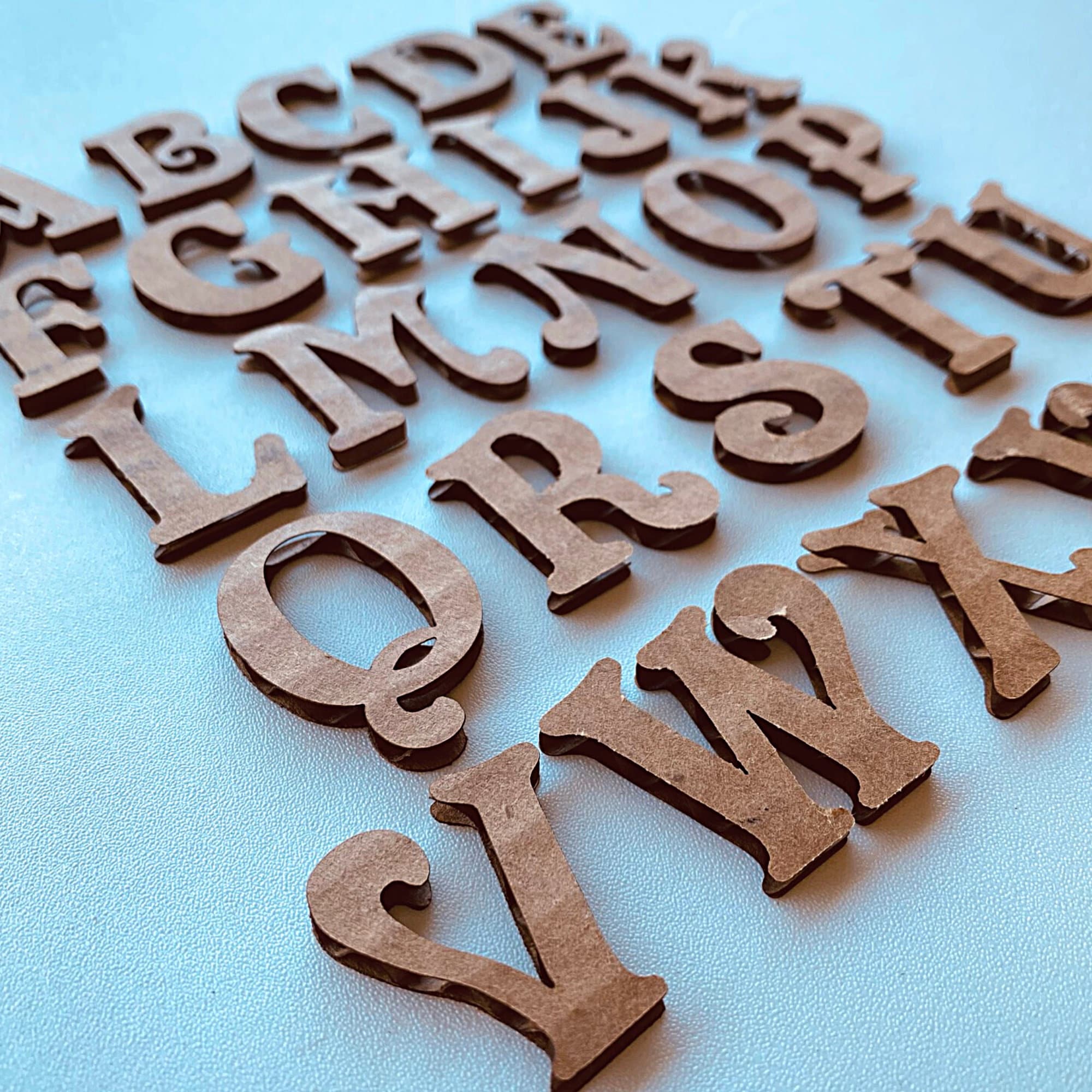 Cardboard Letters Unfinished Letters Kids Art Craft - Etsy