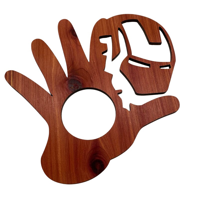 Glowforge Button Design Decor Iron Man Outline SVG Files - Etsy