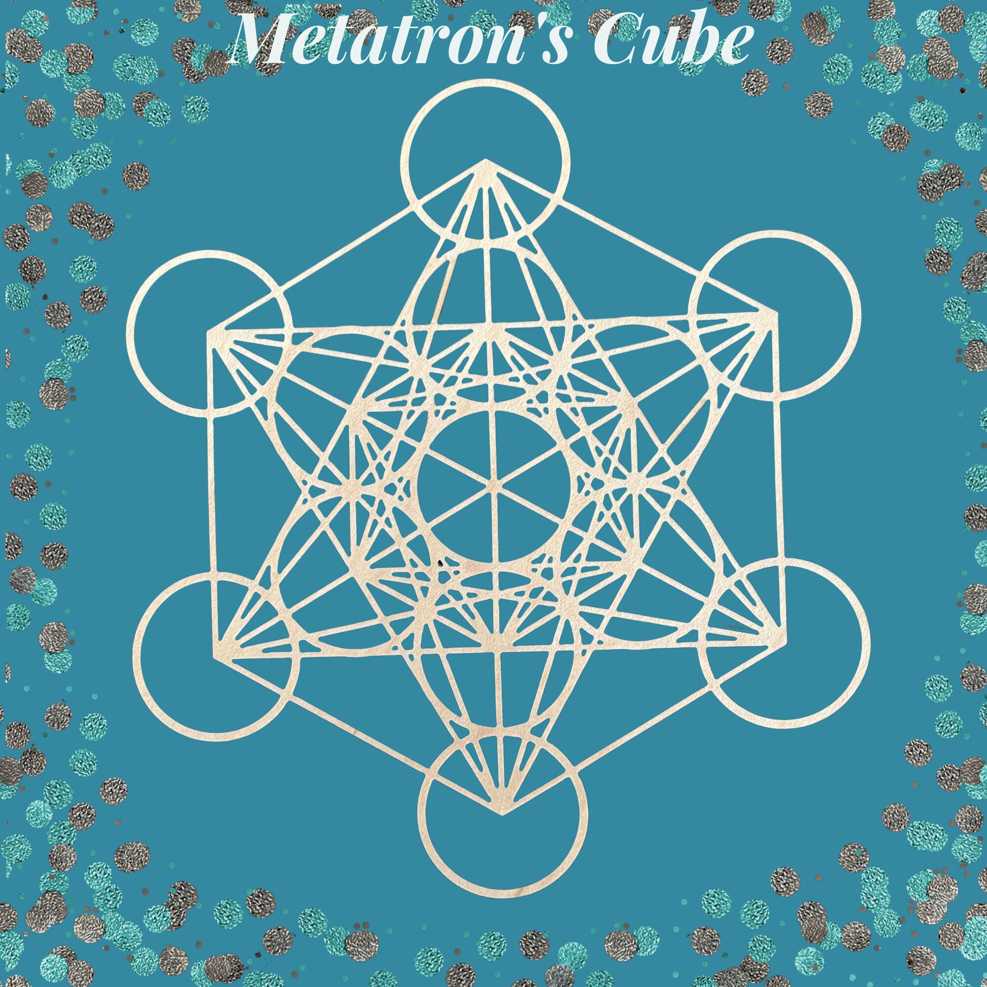 Metatron's Cube/ Boho Decor/ Sacred Geometry/ Crystal Grid | Etsy
