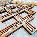 Connected - Set of 3 Wall Cross | 3 Layer Cross Decor | Inspirational ...