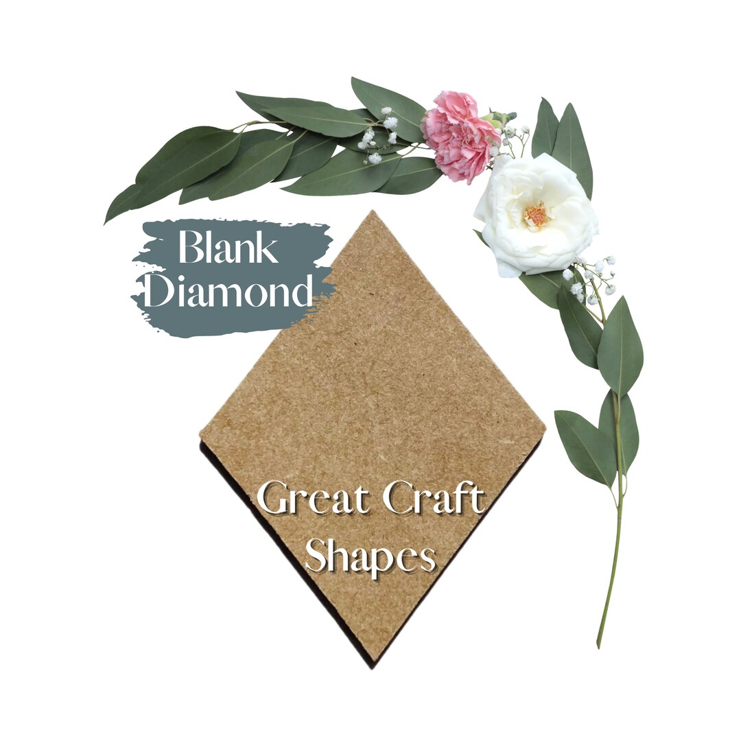 Blank Diamond | Wood Diamond | Wooden Craft Diamond | Blank Wood ...