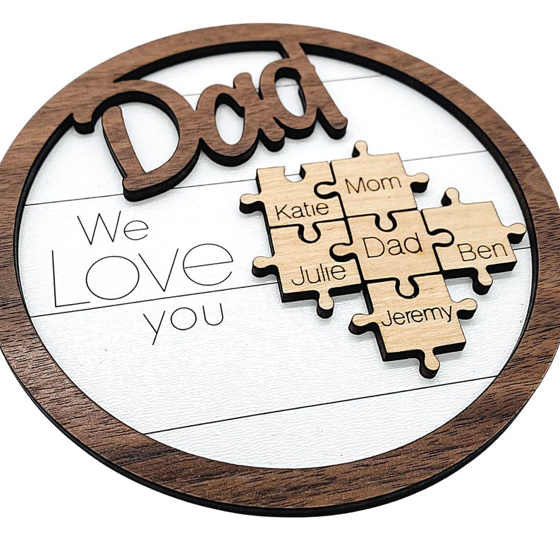 Father's Day Puzzle Piece Plaque Father's Day Gift - Etsy