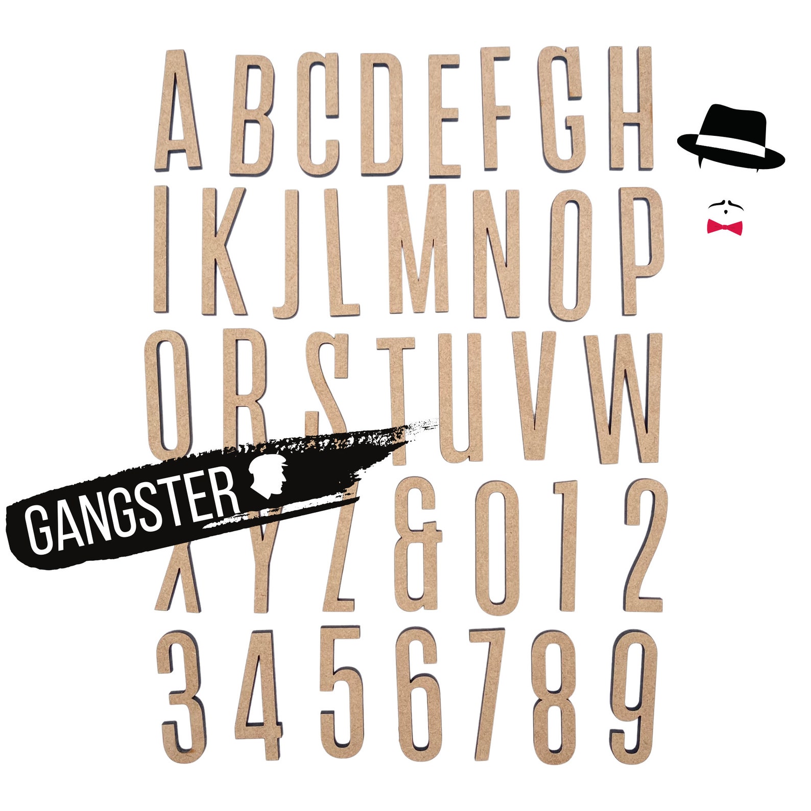 Large Gangster Font | Simple and Easy to Read Letters | Craft Letters ...