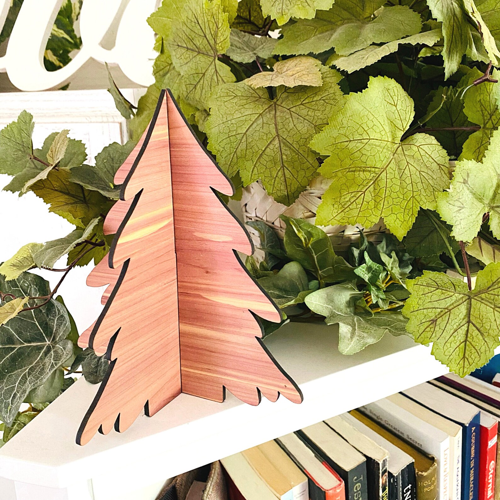 Christmas Tree | 2 Piece Slotted Cut File | Mantel Christmas Decor File ...