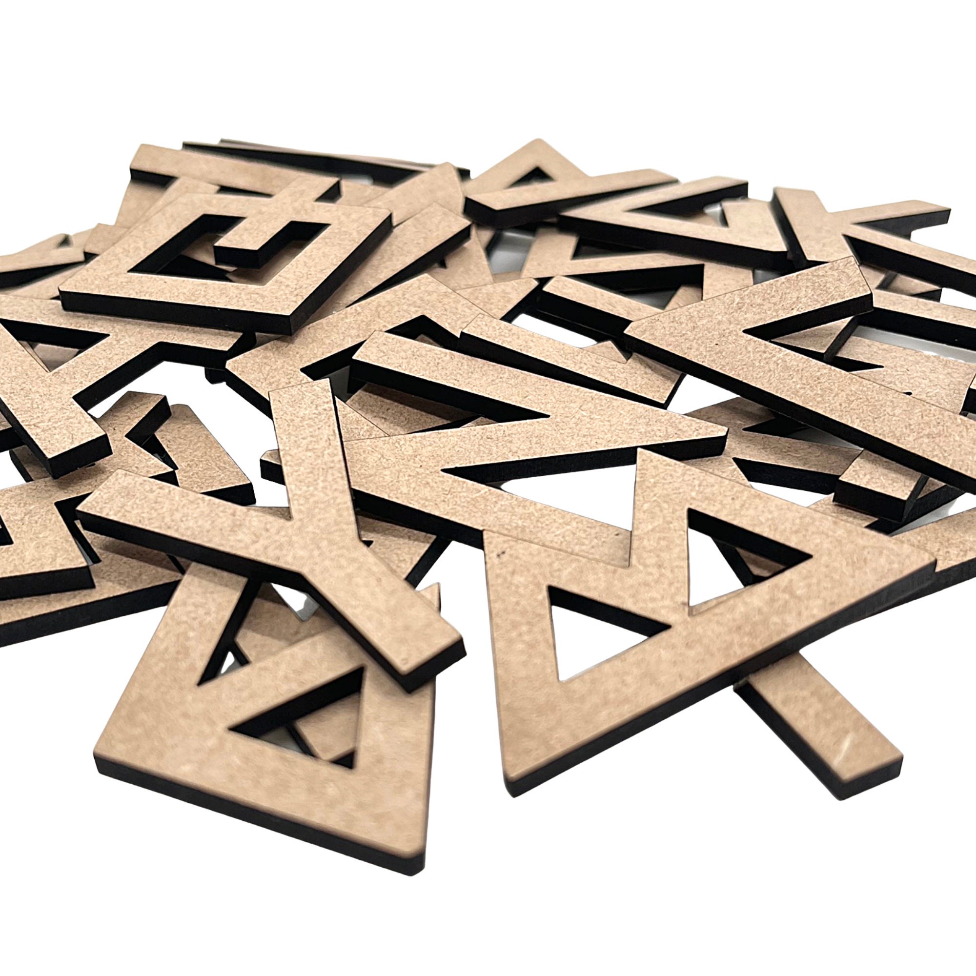 Small Paleo Greek Letters | Wooden Letters | Laser Cut Letters | Block ...