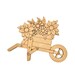Large Wheel Barrel With Flowers | Craft Wood Shapes | Spring Decor ...