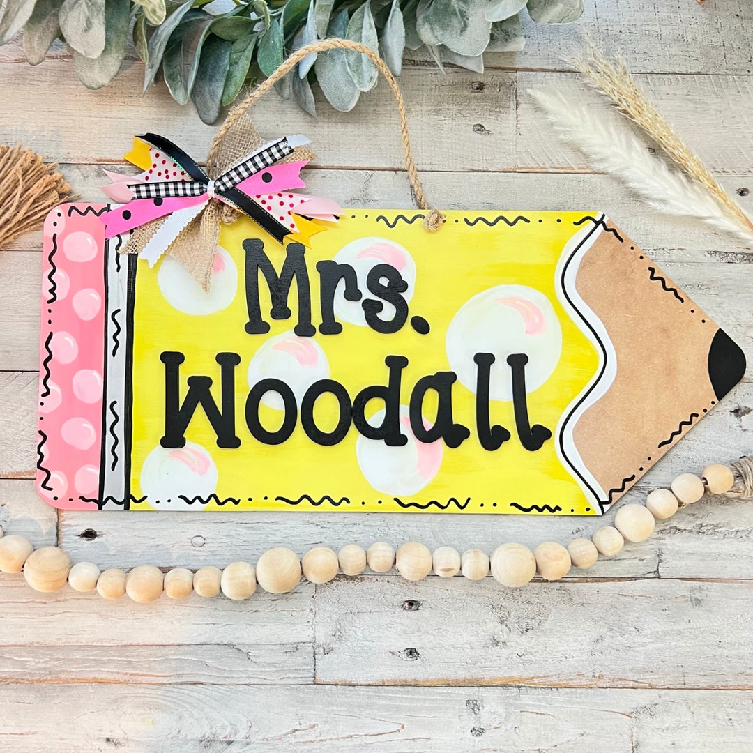 Teacher Door Hanger | Classroom Supplies | School Supplies | Teacher ...