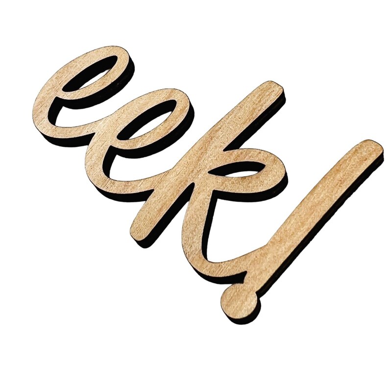 Small Wooden EEK! Word | Eek Word Cutout | Wood Craft Letters ...