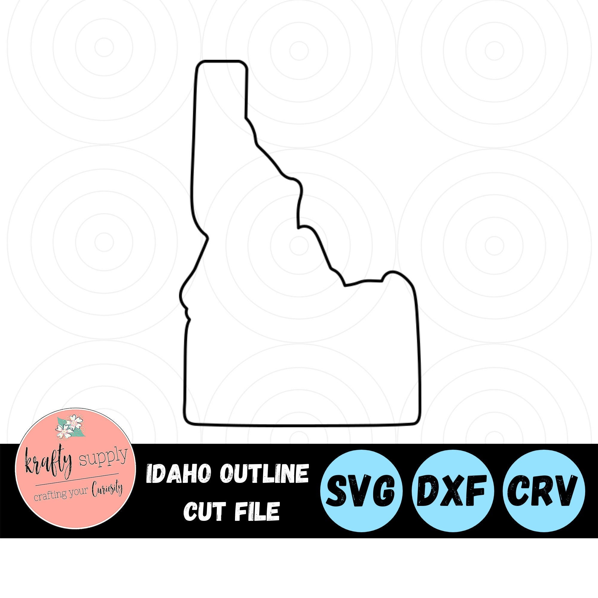 Idaho State Outline SVG Files U.S.A. Cut Files State | Etsy