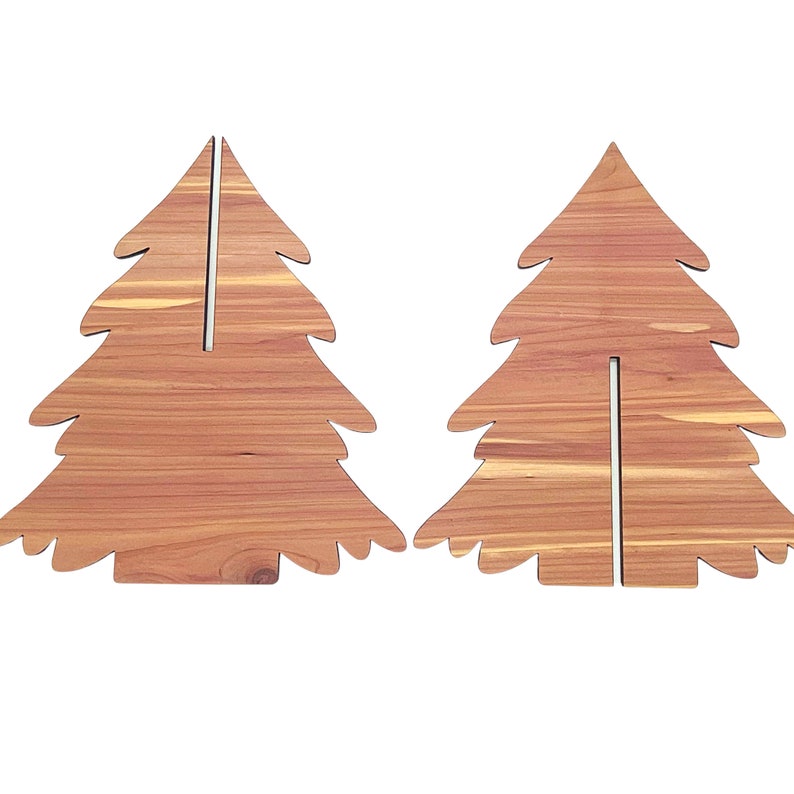 Christmas Tree 2 Piece Slotted Cut File Mantel Christmas - Etsy