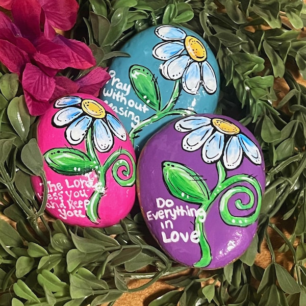 Christian Painted Rocks - Etsy
