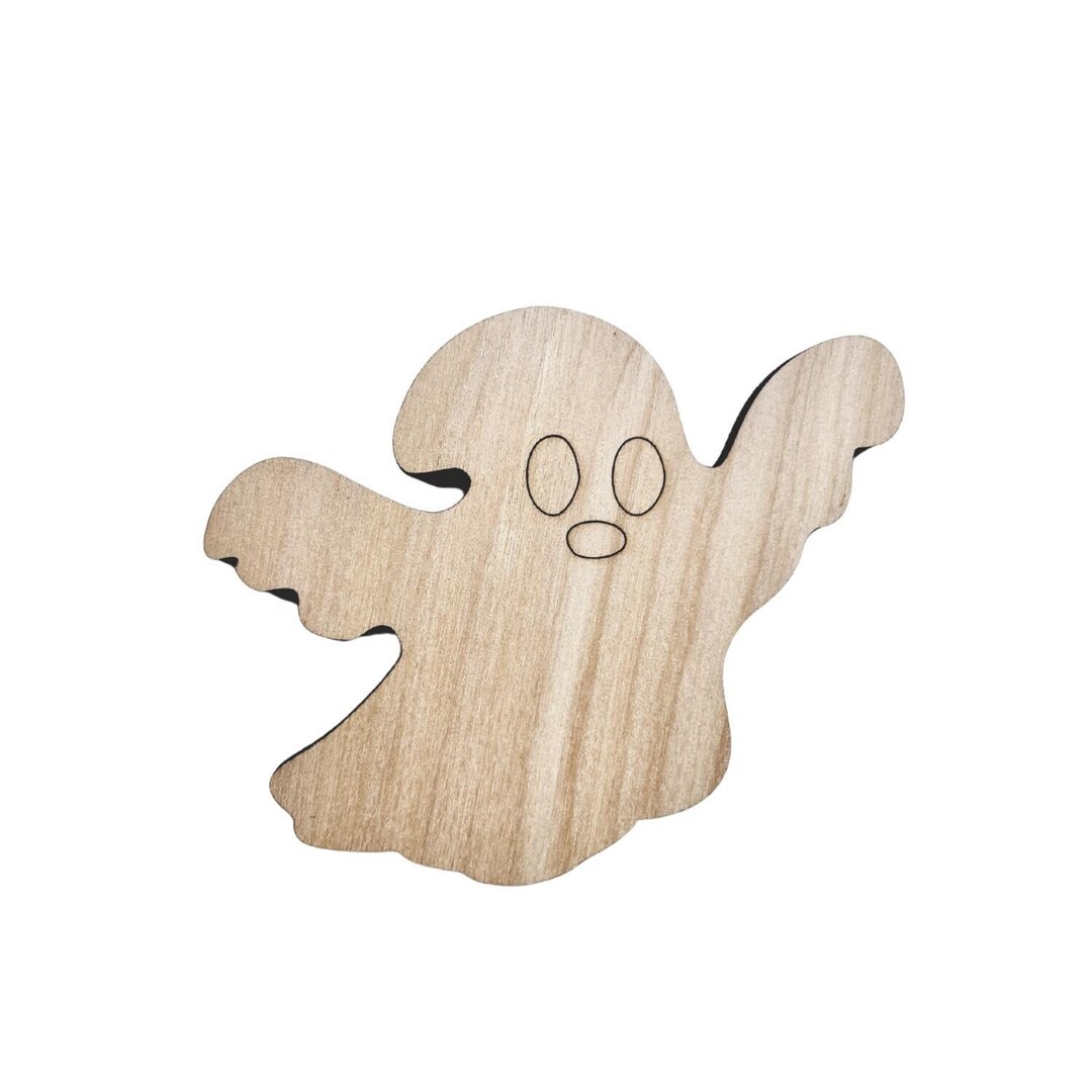 Large Wooden Ghost Paint by Line | Halloween Ghost Craft Shape | Spooky ...
