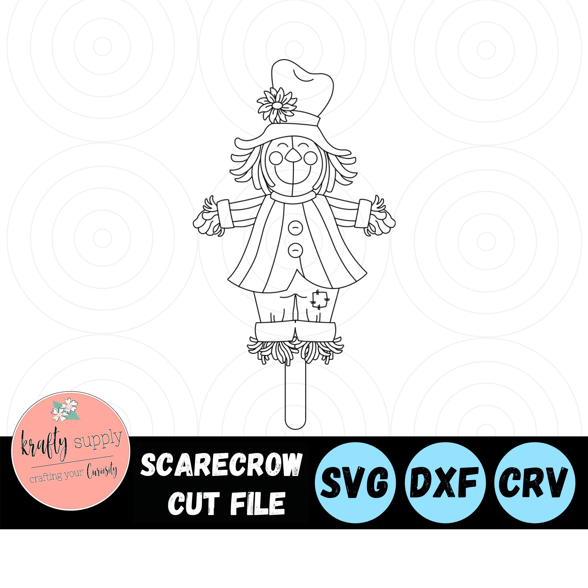 Scarecrow Scarecrow SVG Fall Harvest SVG Files Cut Files | Etsy
