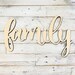 LARGE Connected Letters | Family | Wooden Cutout Word | Script Word - Etsy