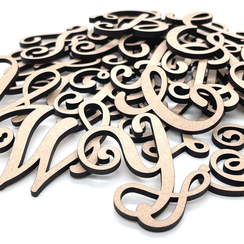 Small Sundance Font Cursive Cute Letters Laser Cut Letters - Etsy