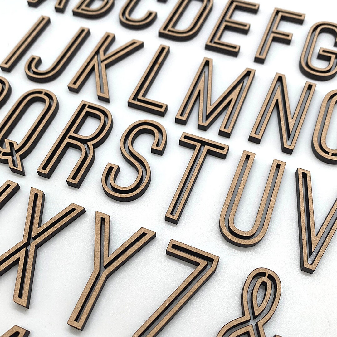 Small Carved Basic Letter | Wooden Letters | Unfinished Letters | Craft ...