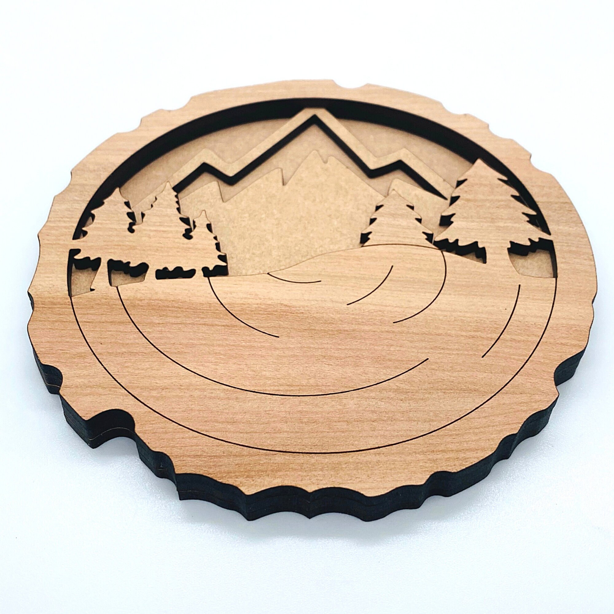 Layered Wood Slice Scenery SVG – Laser Cut Files (digital Download) - Etsy