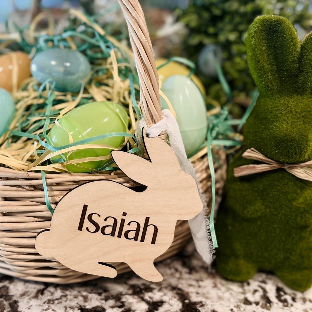 Easter Name Tags | Easter Basket Name Tags - Etsy