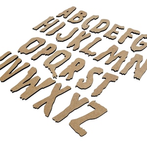 Large Spooky Font | Wooden Letters | Haunted House Decor | Halloween ...