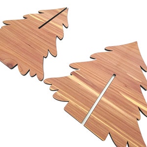 Christmas Tree | 2 Piece Slotted Cut File | Mantel Christmas Decor File ...