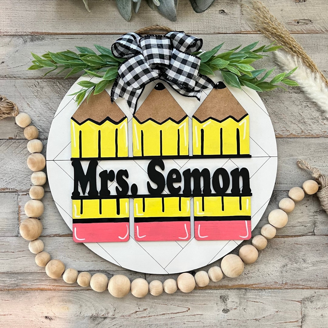 Teacher Door Hanger | Classroom Supplies | School Supplies | Teacher ...