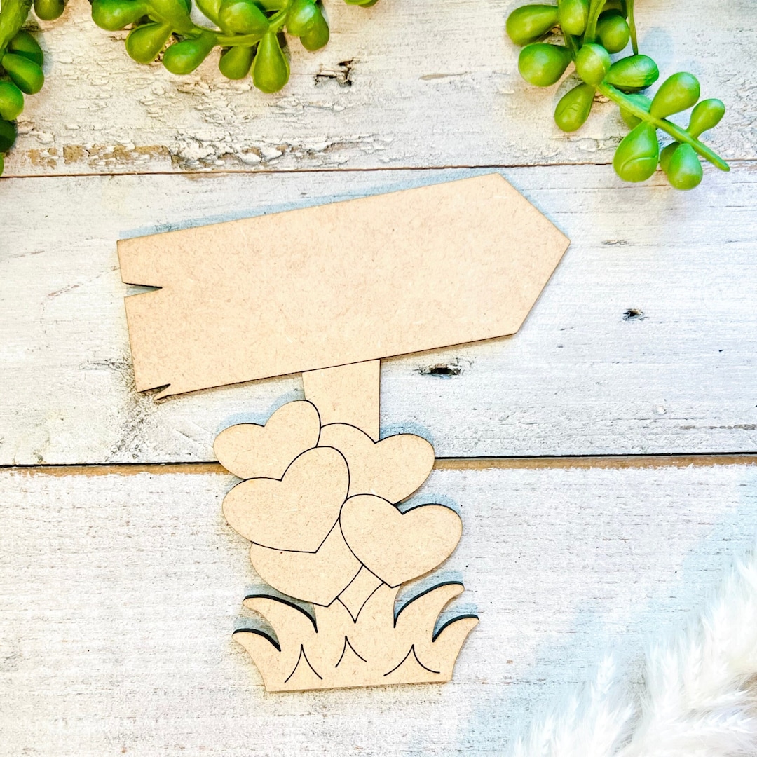 Small Wood Valentine Sign | Valentine Hearts | Wood Sign | Valentine ...