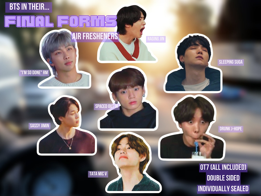 Full Set of 7 BTS final Form Meme Air Freshener - Etsy Australia