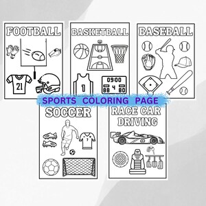 Sports Coloring Pages Sports PDF Sports Printables Sports Activity ...