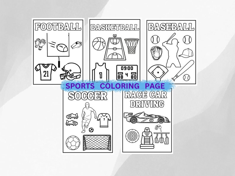 Sports Coloring Pages Sports PDF Sports Printables Sports Activity ...