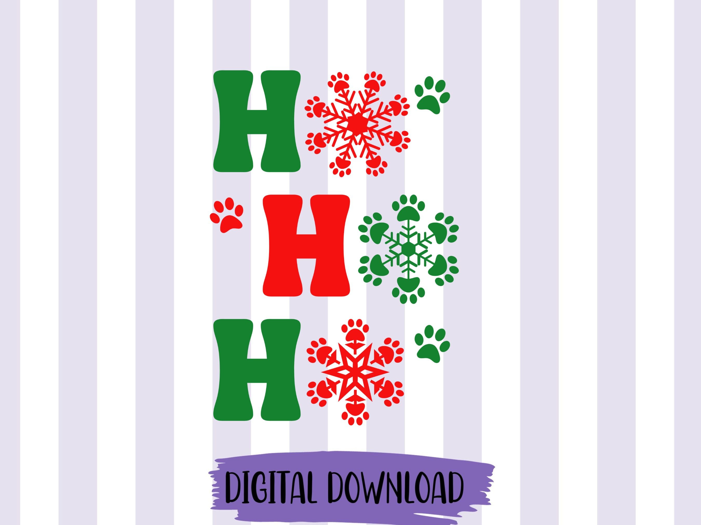 Ho Ho Ho Dog Paw Png Dog Christmas Png Dog Lover Png Ho Ho Ho Paws Png ...