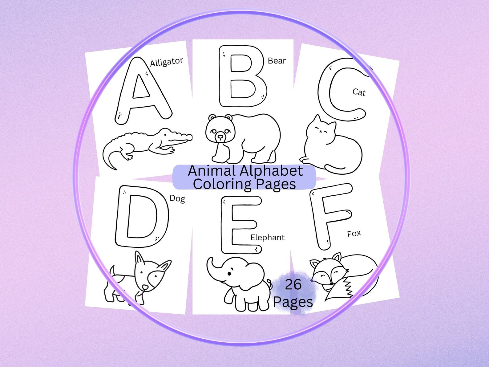 Printable Alphabet Coloring Pages Worksheets for Kids Toddlers Alphabet ...
