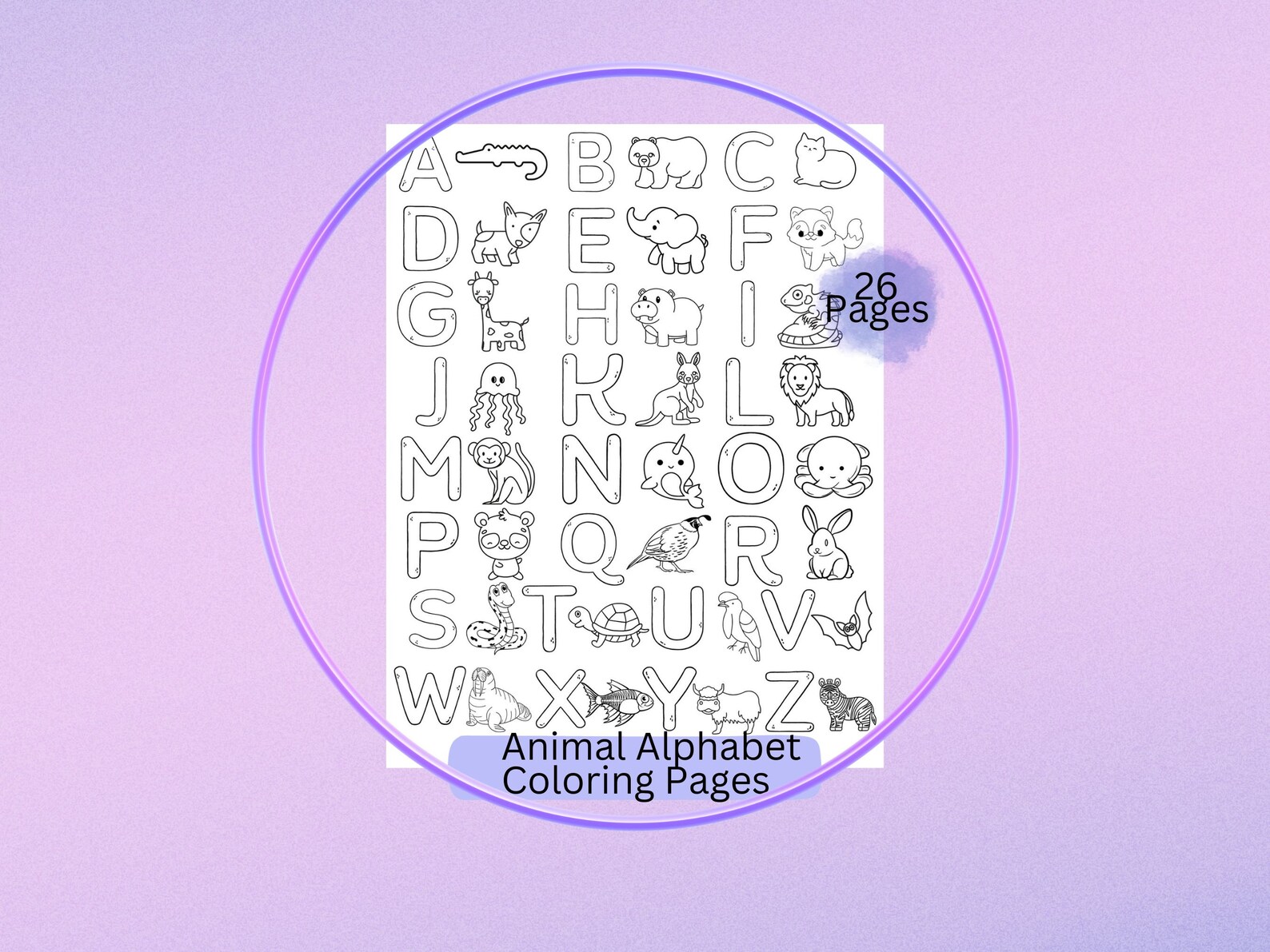 Printable Alphabet Coloring Pages Worksheets for Kids Toddlers Alphabet ...