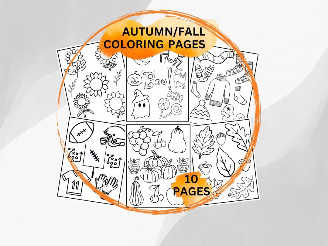 Fall Coloring Pages Autumn Coloring Pages for Kids Teacher School ...