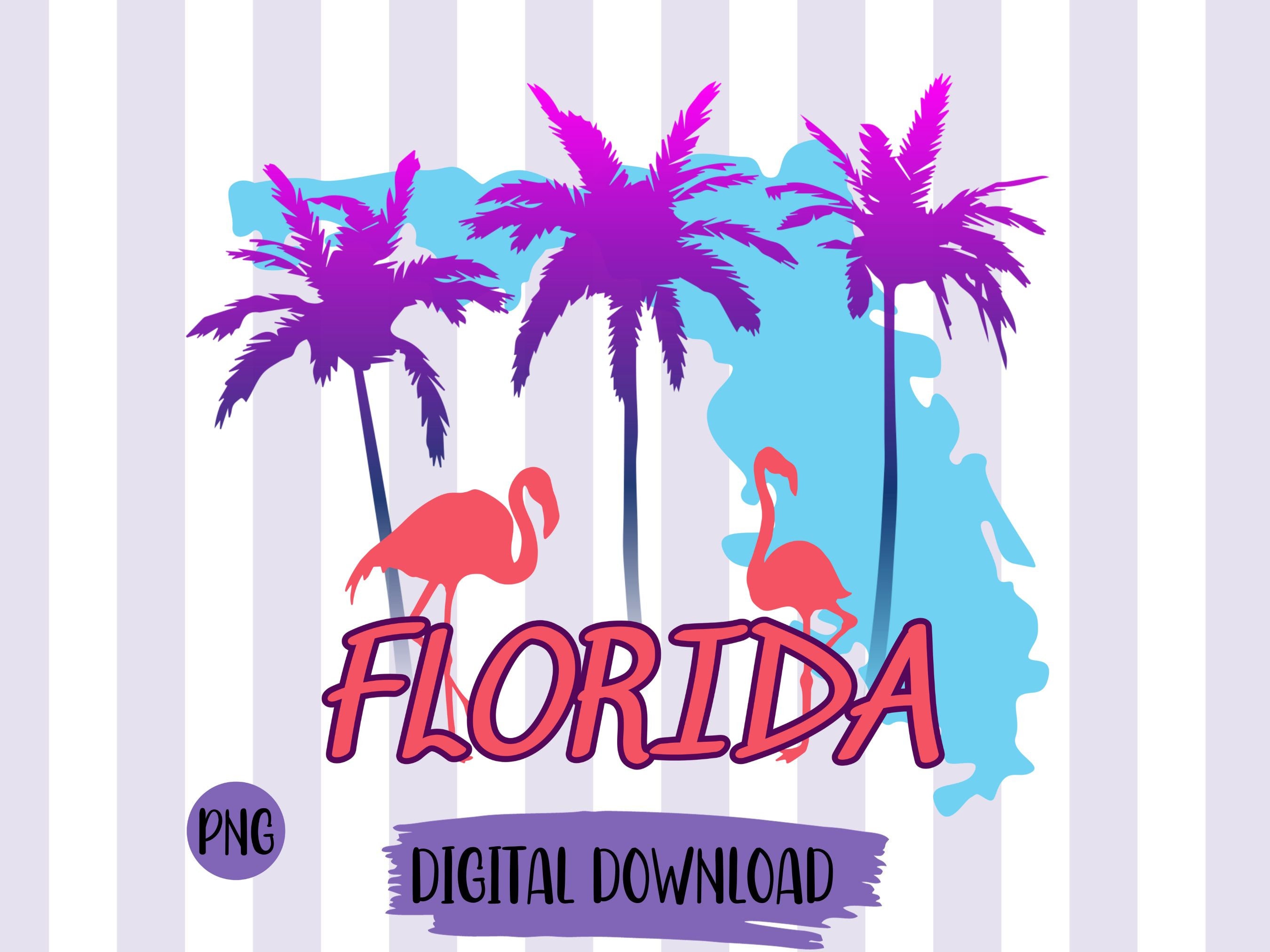 Florida Flamingo PNG, Beach Vacation Graphic (digital Download) - Etsy