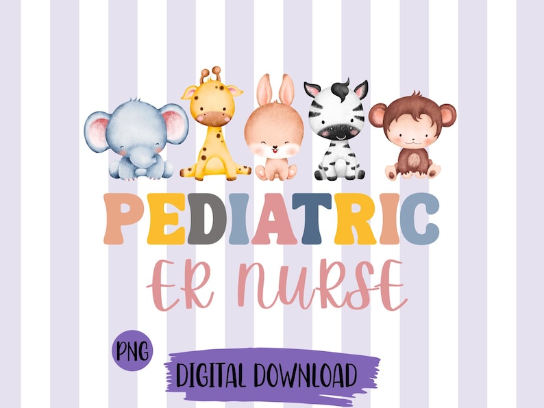 Pediatric ER Nurse Png Peds Nurse Png Pediatric Nurse Gift Nurse ...