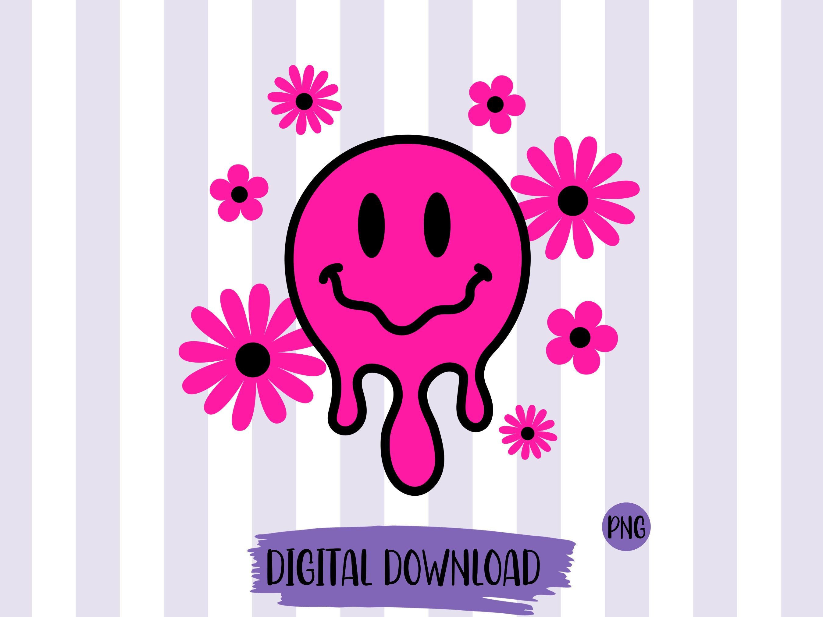 Smiley Face Png Drippy Smiley Face Png Melting Smiley Face Png Retro ...