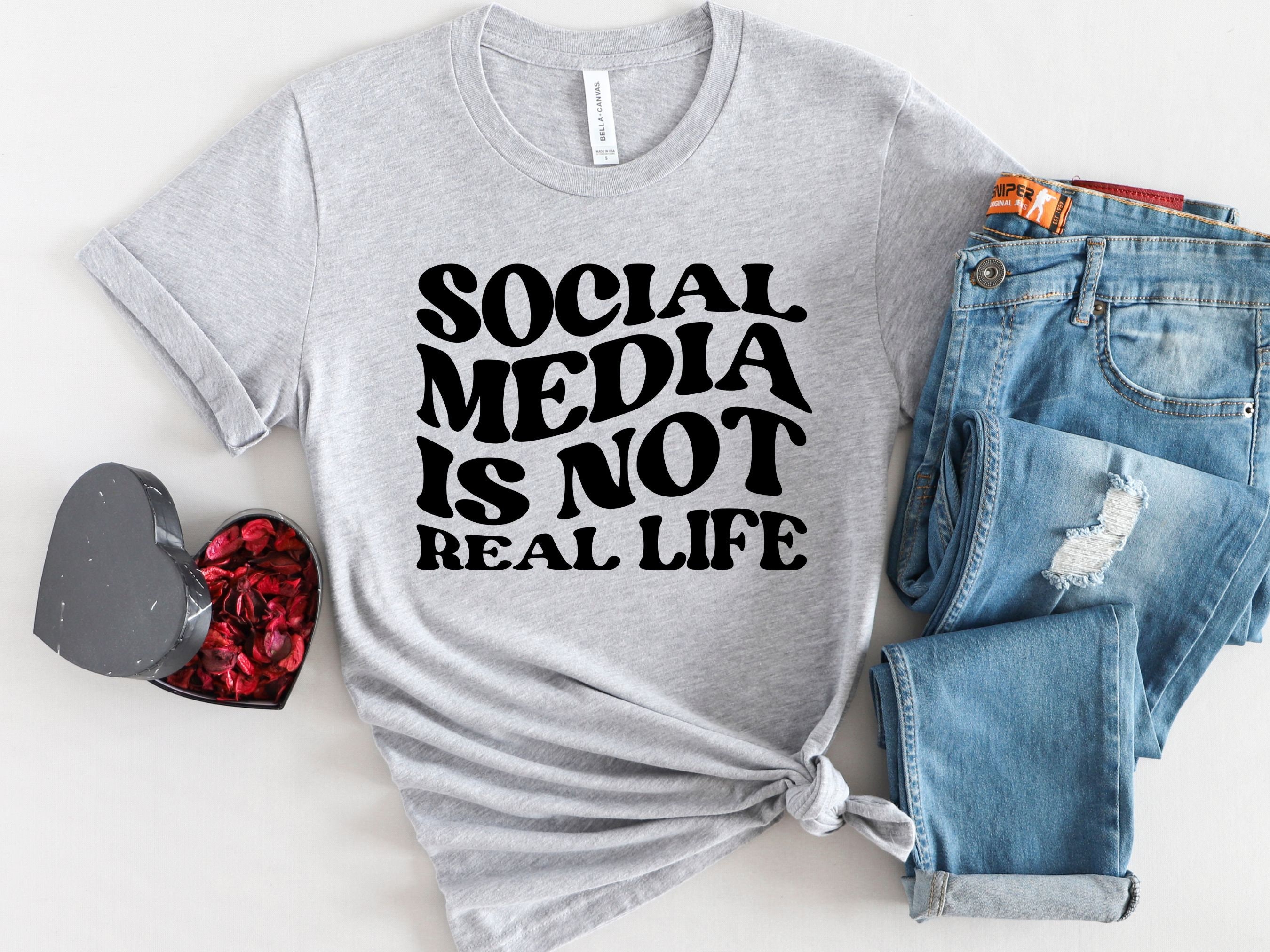 Social Media is Not Real Life Png Motivational Png Positive Vibes Png ...