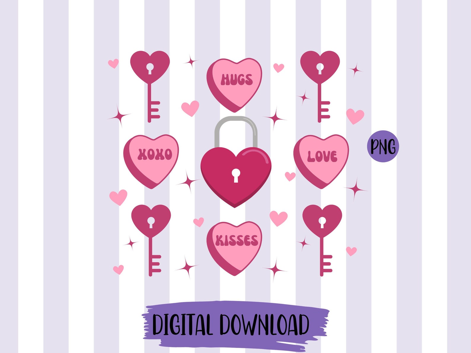 Lock and Key Valentine Png Valentine Collage Png Conversation Hearts ...