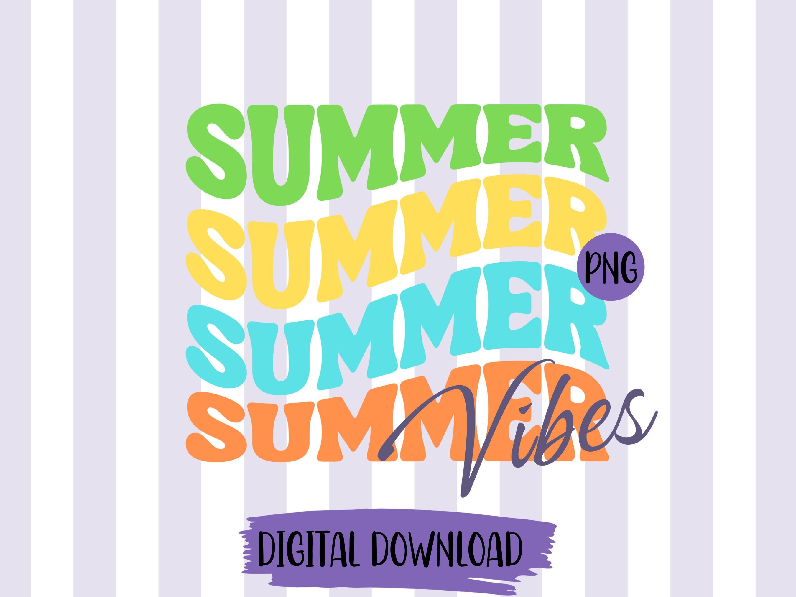 Summer Vibes Png Hello Summer Png Groovy Summer Png Vacation Png Beach ...